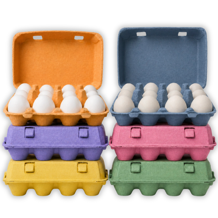 Vintage Egg Cartons 3x4 – Assorted Colors