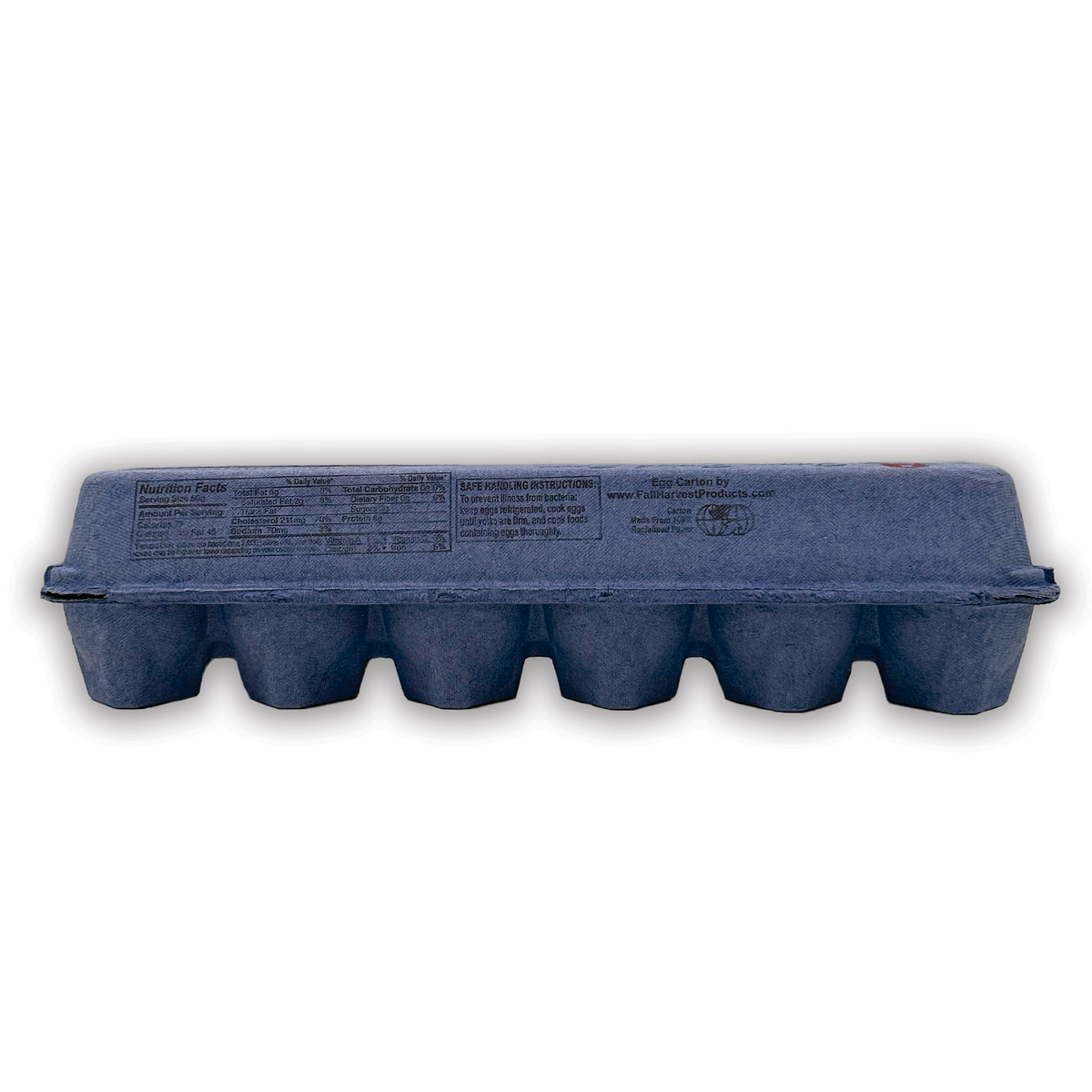 Blue Egg Carton, Pulp 12-Egg – EggCartons.Com
