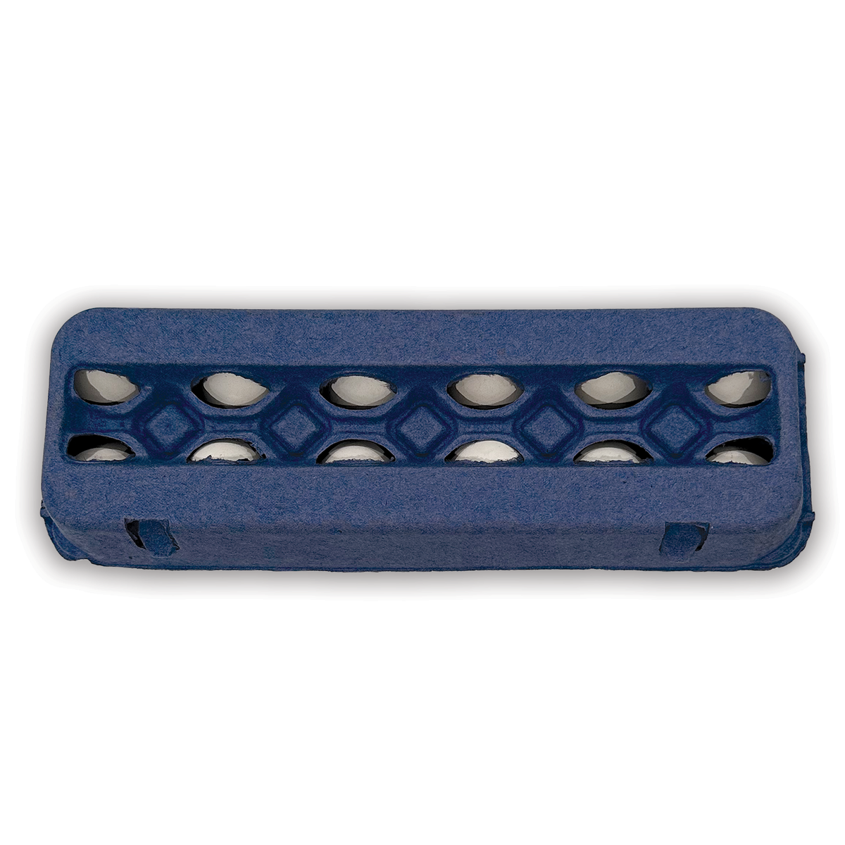 Blue Egg Carton, Pulp 12-Egg Blank – EggCartons.Com